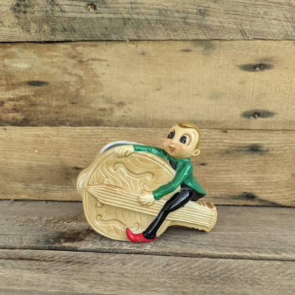 unknown | Accents | Vintage 95s Acme China Elf With Mandolin Planter ...